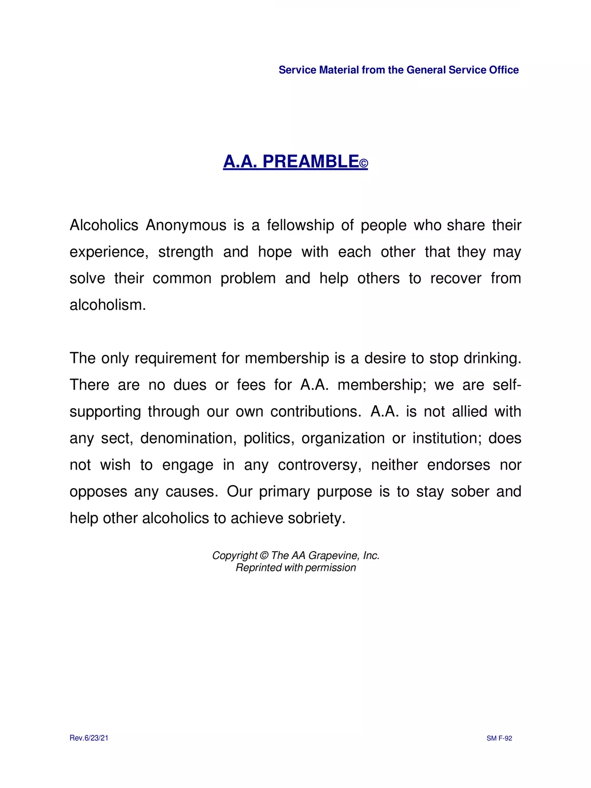 What is a Preamble - SKS Search